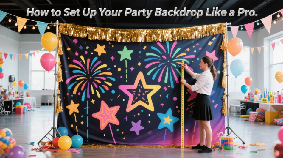 How to Set Up Your Party Backdrop Like a Pro – Mocsicka Party