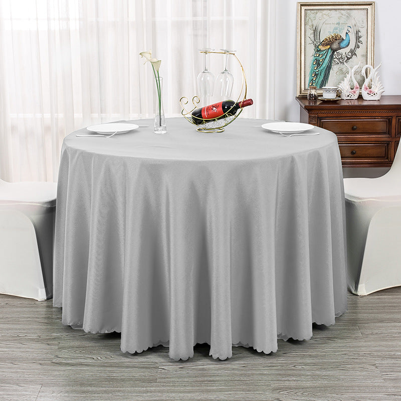 Mocsicka 10ft White Seamless Polyester Round Tablecloth – Mocsicka Party
