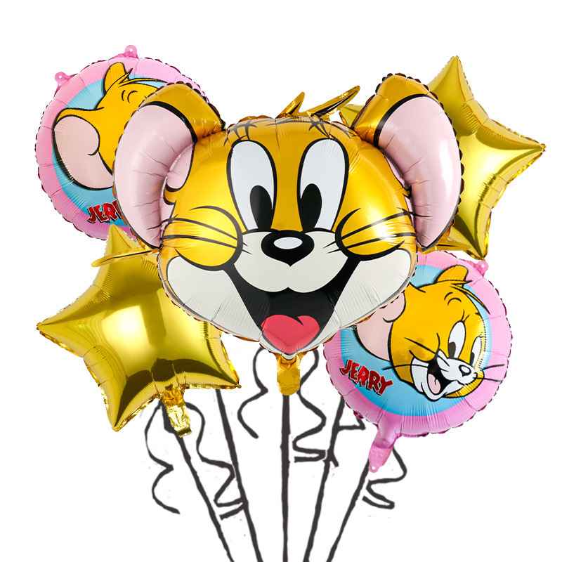 Mocsicka Tom and Jerry Foil Balloon Accessories- Giant 5Pcs – Mocsicka ...
