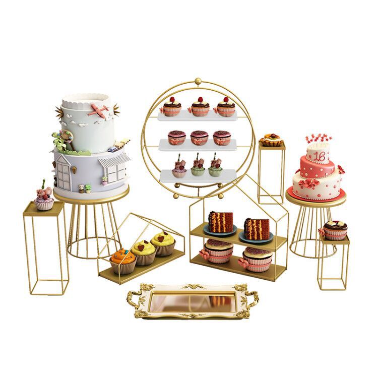 Mocsicka 9Pcs Golden High-end Cake Decorating Tray-Style 2 – Mocsicka Party