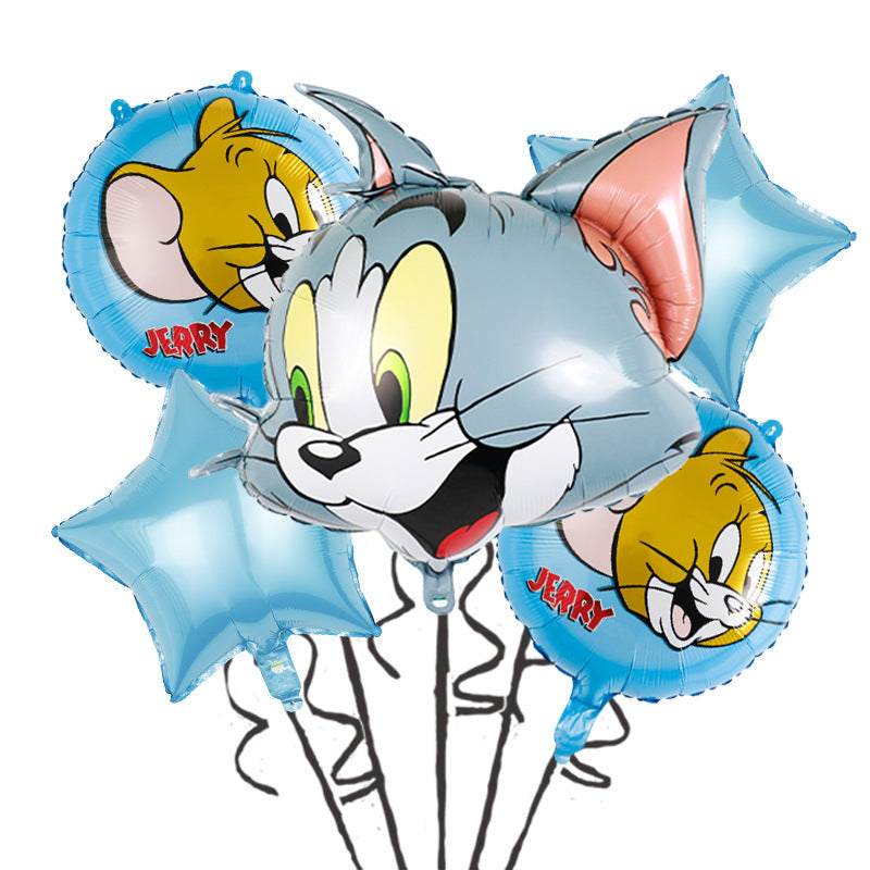 Mocsicka Tom and Jerry Foil Balloon Accessories- Giant 5Pcs – Mocsicka ...