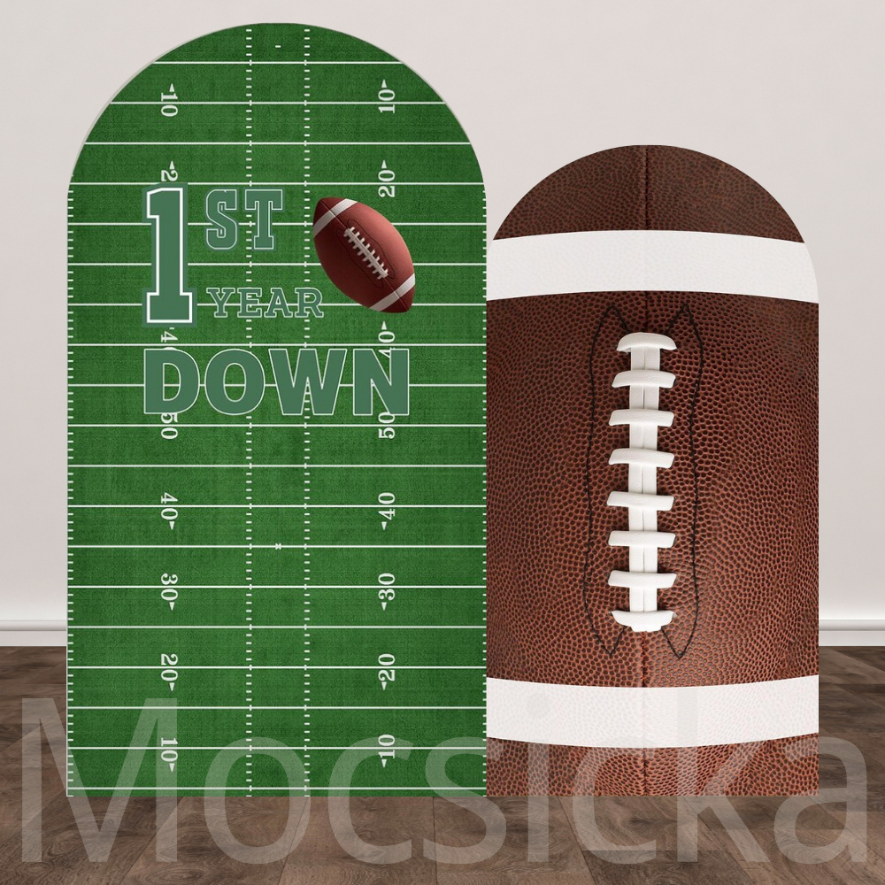 Mocsicka 1st Year Down Football Field Custom Name Double-Printed Chiar ...