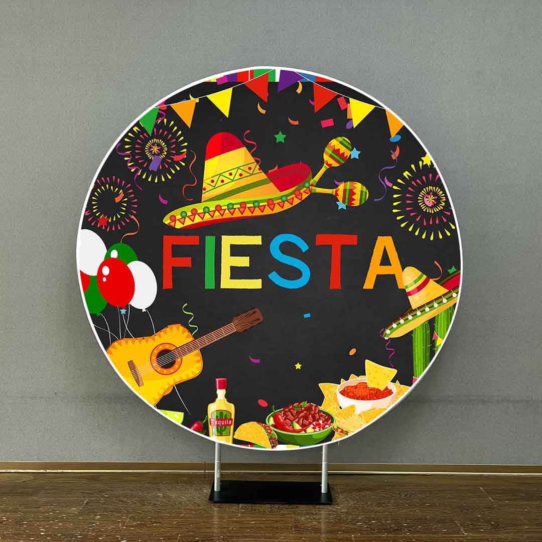 Mocsicka Mexican Fiesta Theme Round Cover – Mocsicka Party